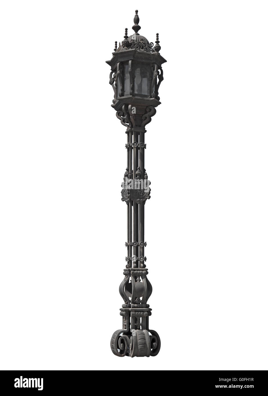 An isolated photo of an old street lamppost Stock Photo - Alamy