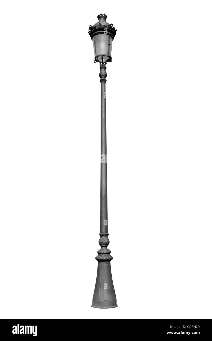 An isolated photo of an old street lamppost Stock Photo - Alamy