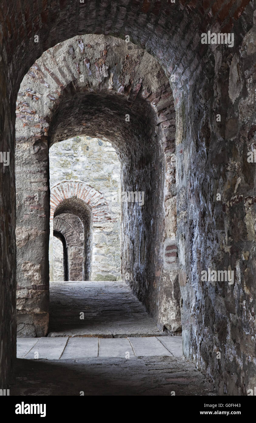 Archway in a medieval castle in Smederevo Stock Photo - Alamy