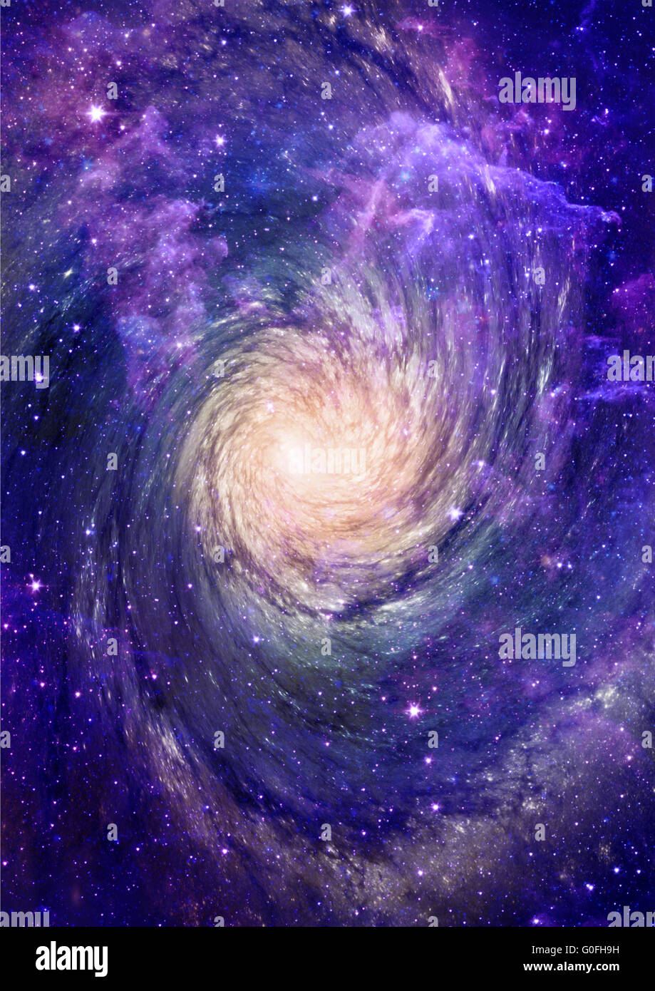 Far away spiral galaxy Stock Photo - Alamy