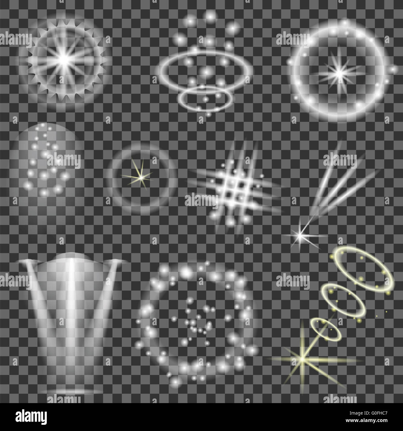 Different White Lights Stock Photo - Alamy