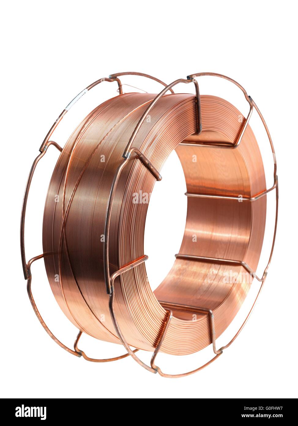 Copper wire on spool Stock Photo - Alamy