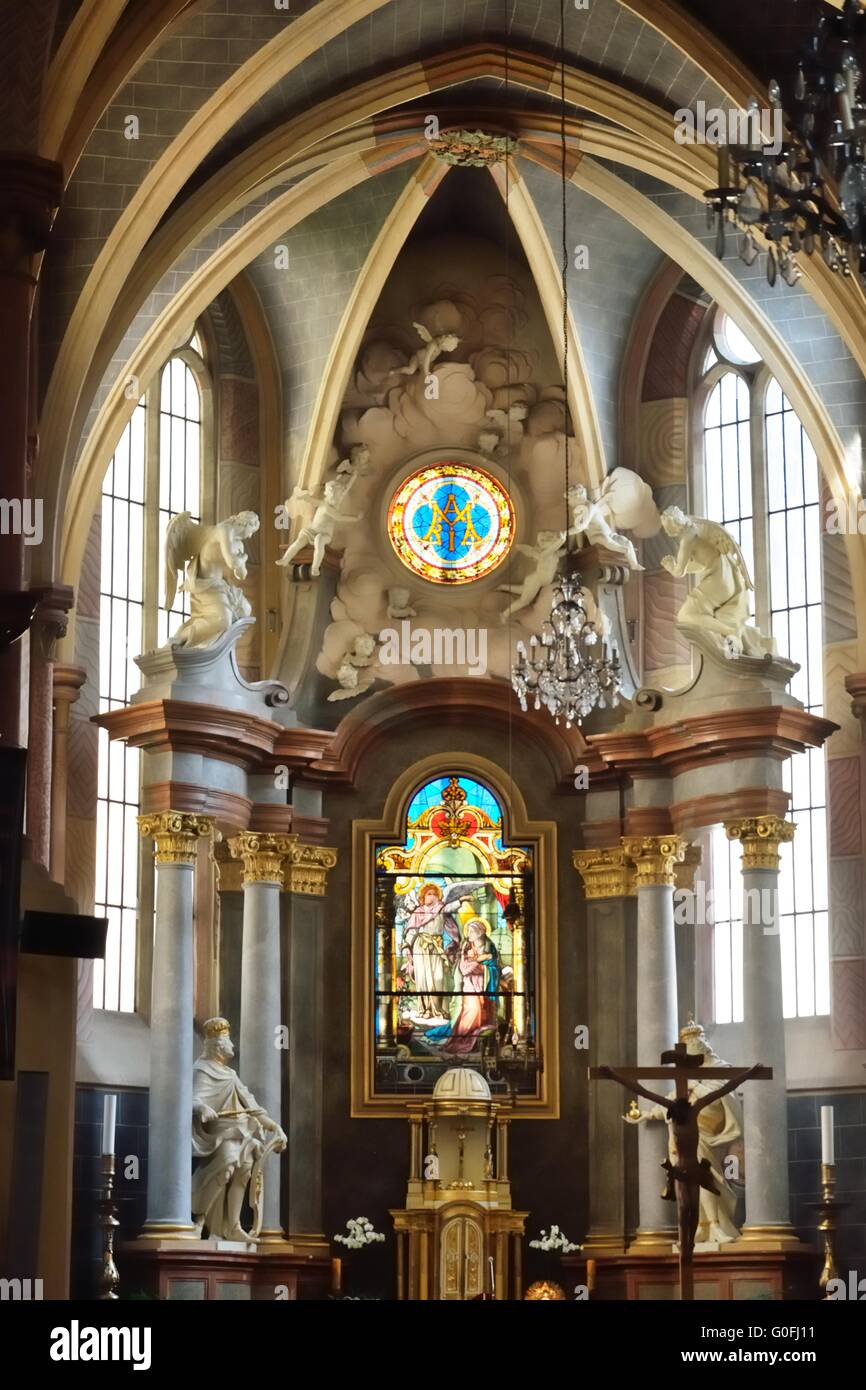 The interiors of gothic churches hi-res stock photography and images ...