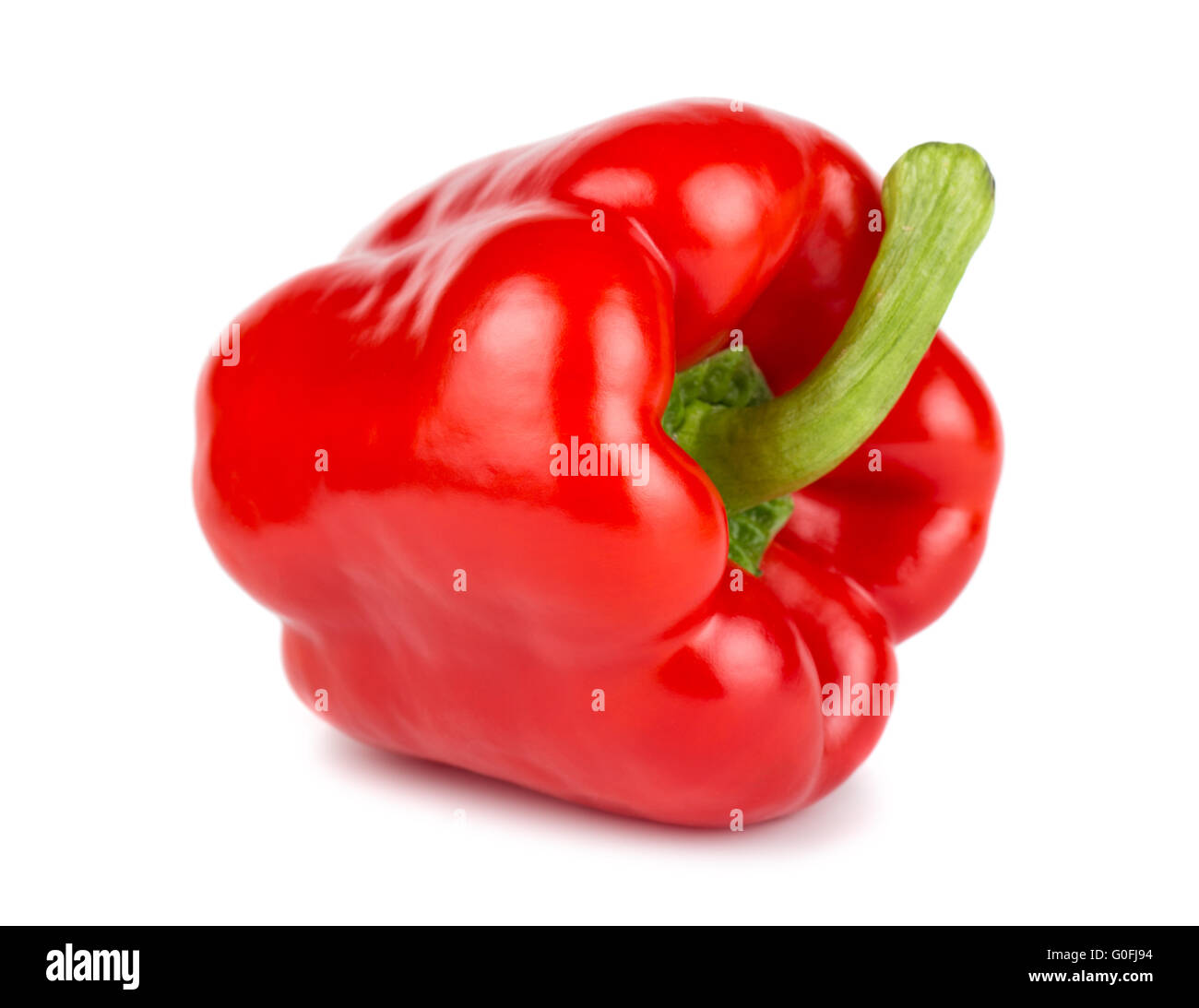 Single red sweet pepper Stock Photo - Alamy