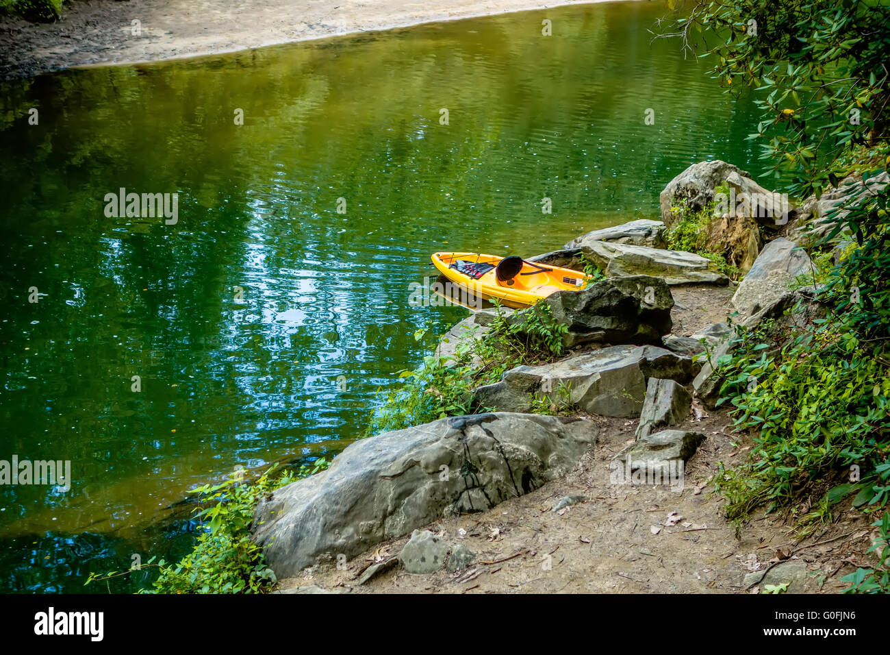 broad river water flow through blue ridge mountains Stock Photo - Alamy