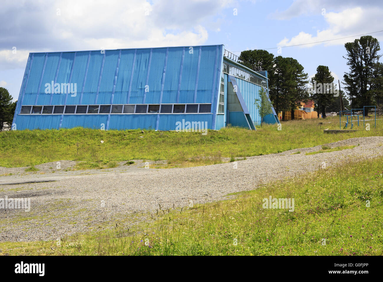 Sports complex Seminsky. Year round training center biathletes Stock ...