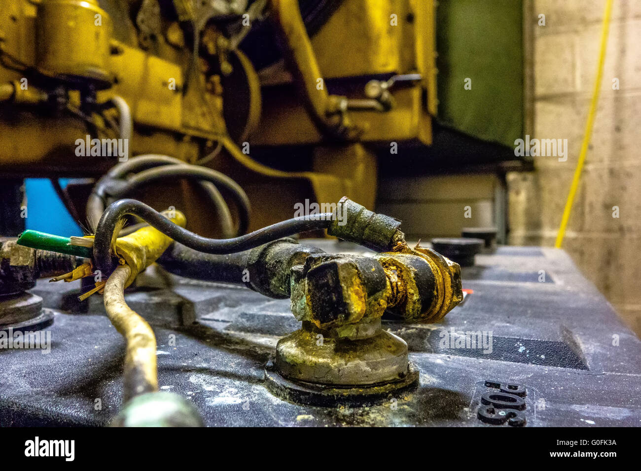 diesel generator unit has a unit mounted radiator and fuel filter ...