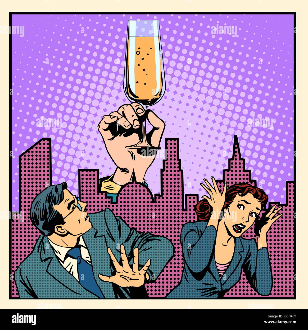 Anonymous alcoholics struggle with alcohol Stock Photo - Alamy