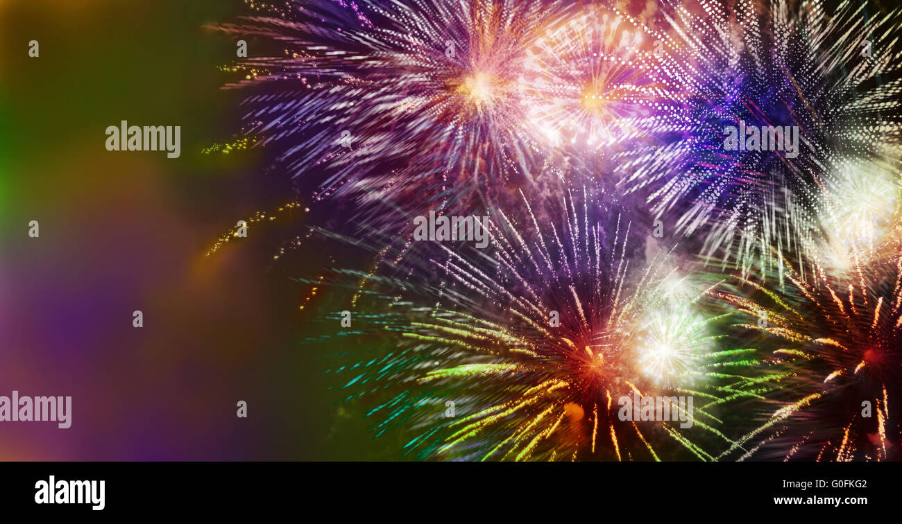 stars and lights pattern of bright firewo Stock Photo - Alamy