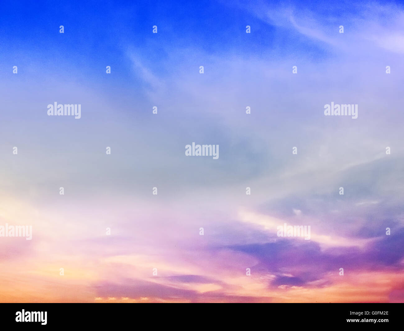 Colorful Sunset sky Stock Photo - Alamy