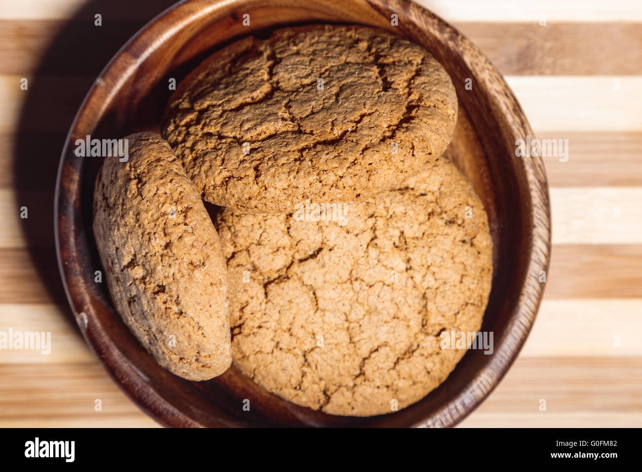 Oatmeal cookies texture close up hi-res stock photography and images ...