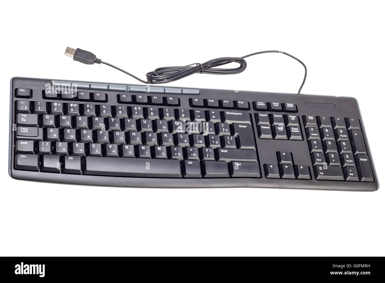 computer keyboard isolated on white background Stock Photo - Alamy