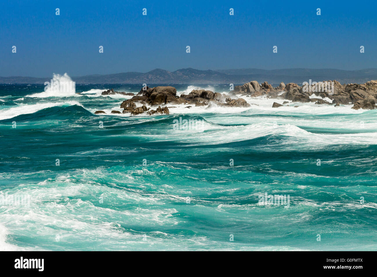 Waves and Rocks at Sea Stock Photo - Alamy