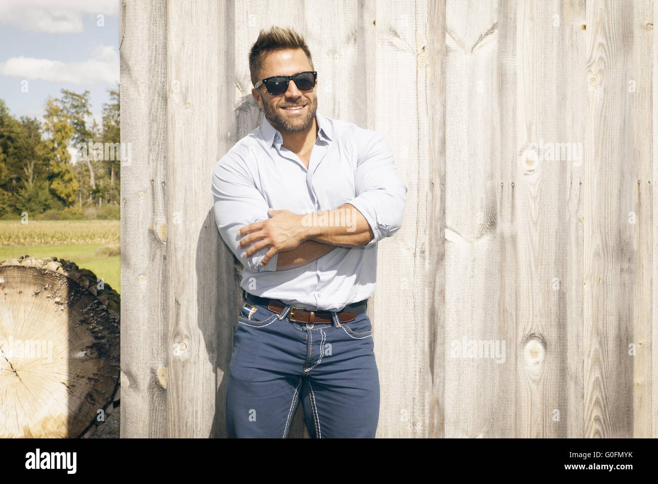 man outdoor background Stock Photo - Alamy