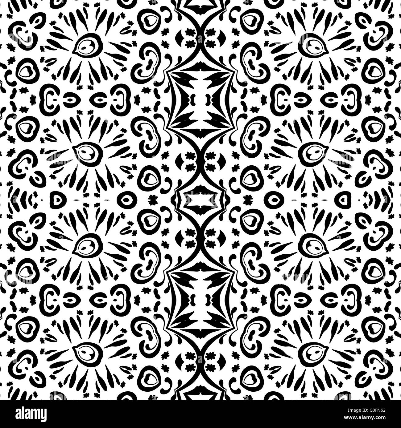 Abstract seamless outline pattern Stock Photo - Alamy