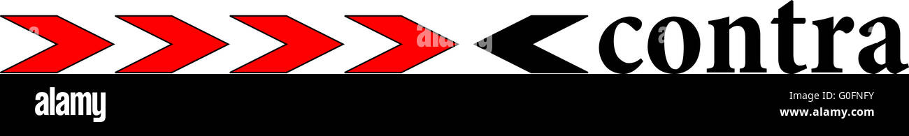 sign - pro and con Stock Photo - Alamy