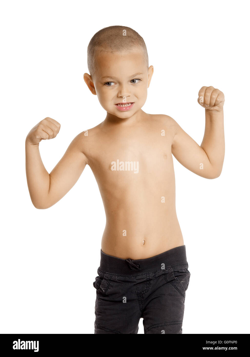 studio portrait five yers old boy Stock Photo - Alamy