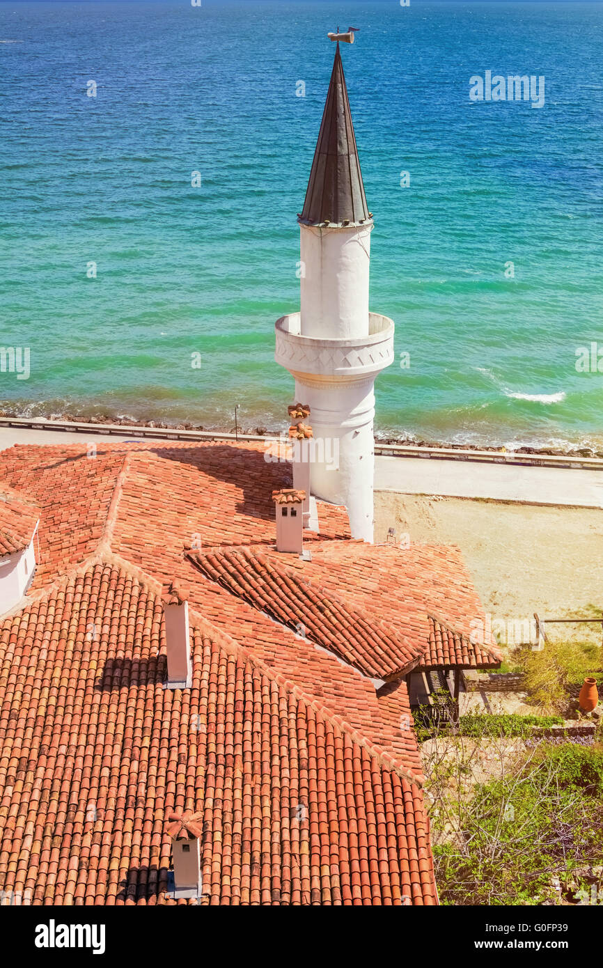 Minaret against the Sea Stock Photo - Alamy