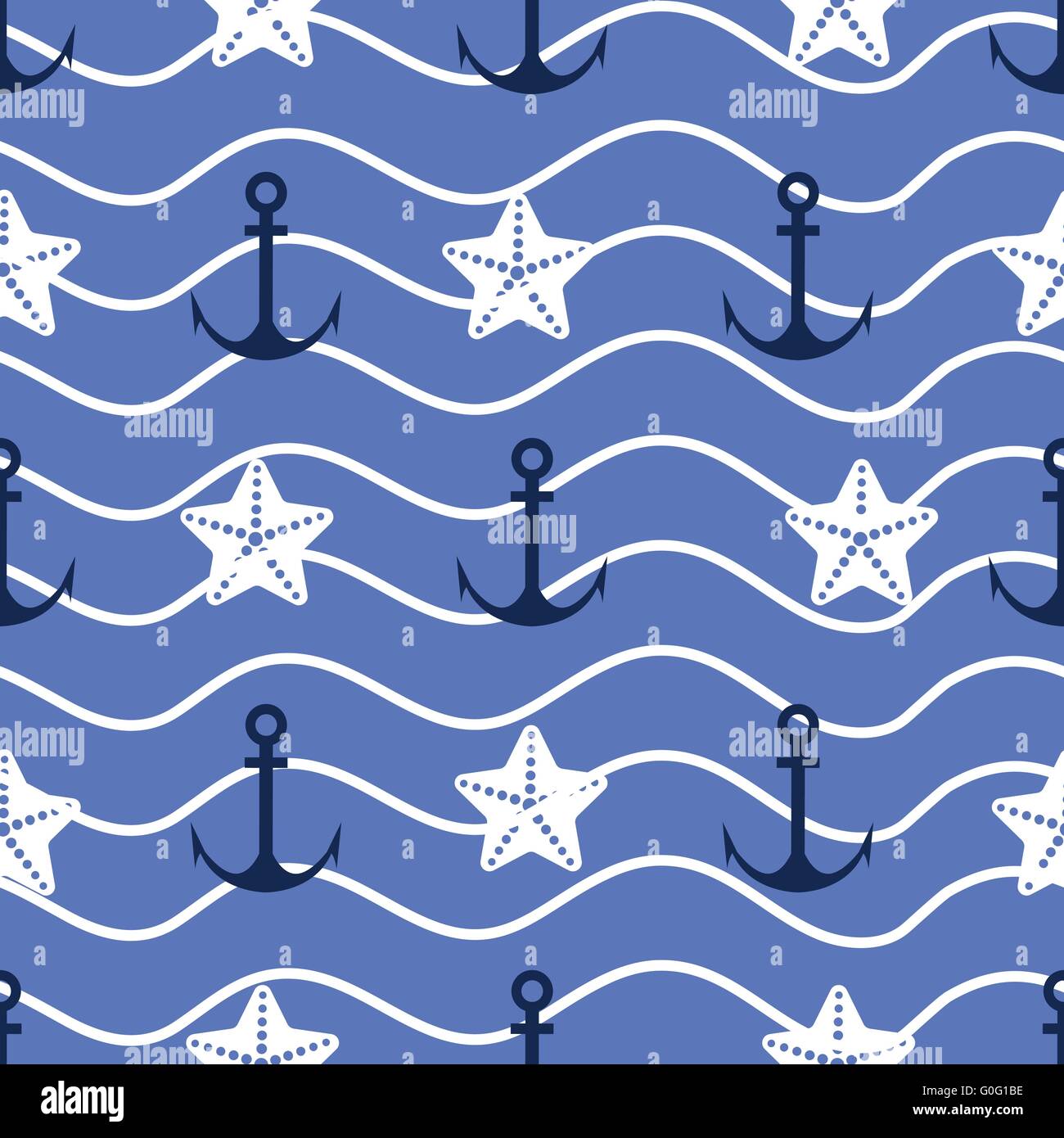 Vector anchor seamless pattern Stock Vector Image & Art - Alamy