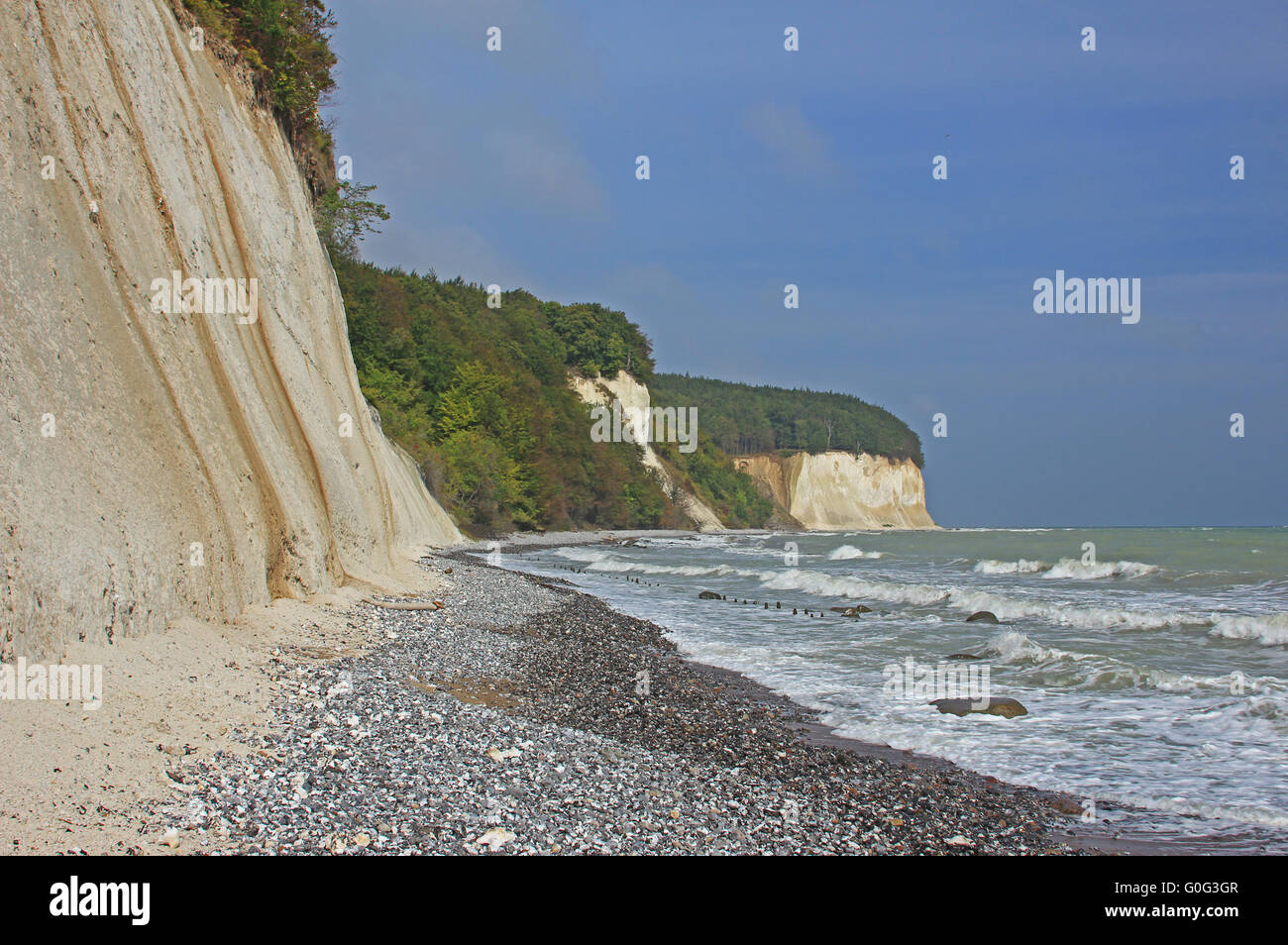 White cliffs of Rugen Island, Germany Stock Photo - Alamy