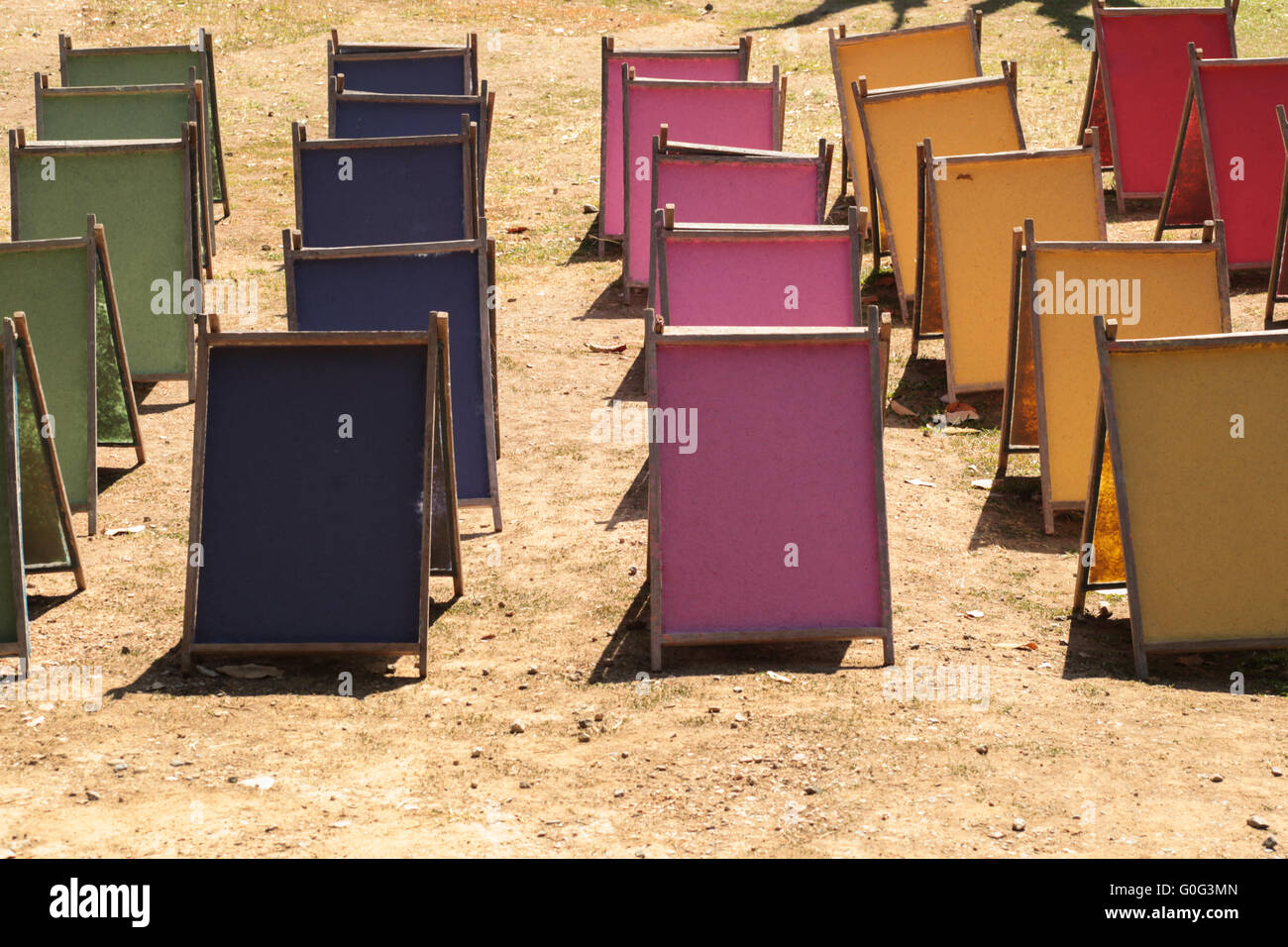 Natural Handmade paper drying in the sun Stock Photo - Alamy