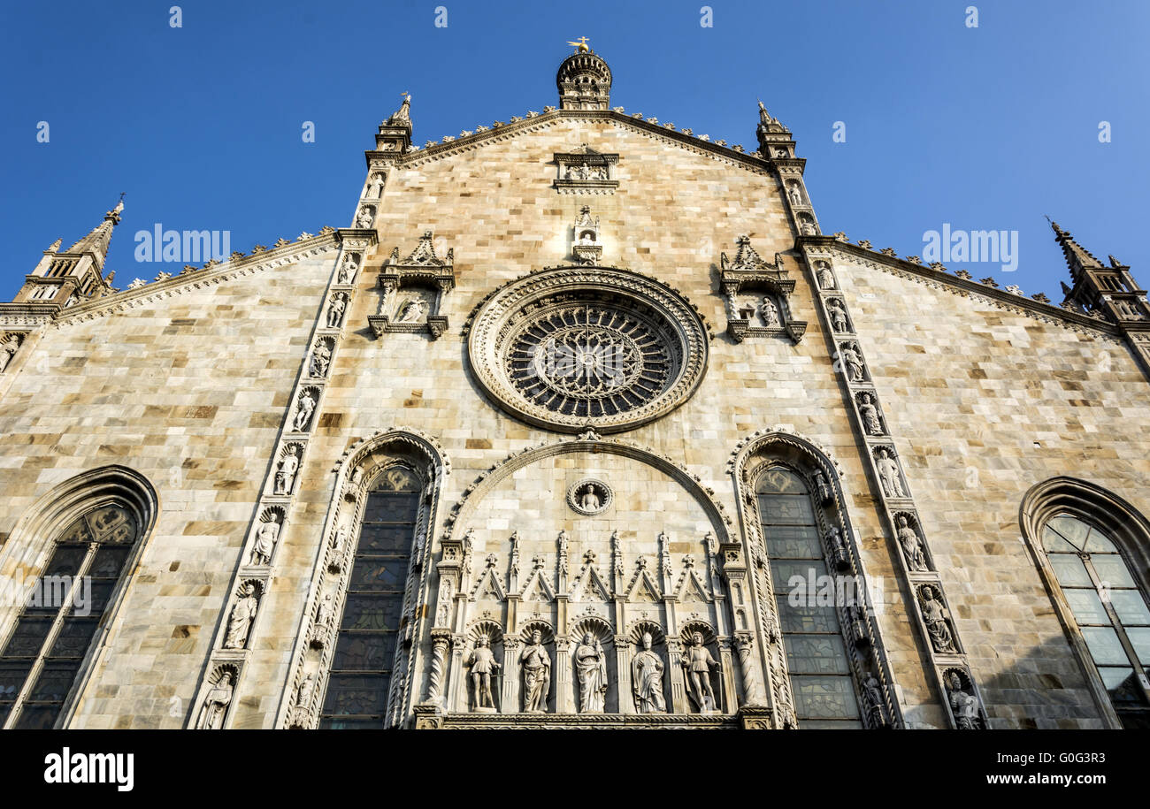Como Cathedral Facade Stock Photo - Alamy