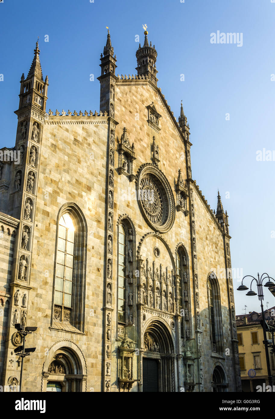 Como Cathedral facade Stock Photo - Alamy