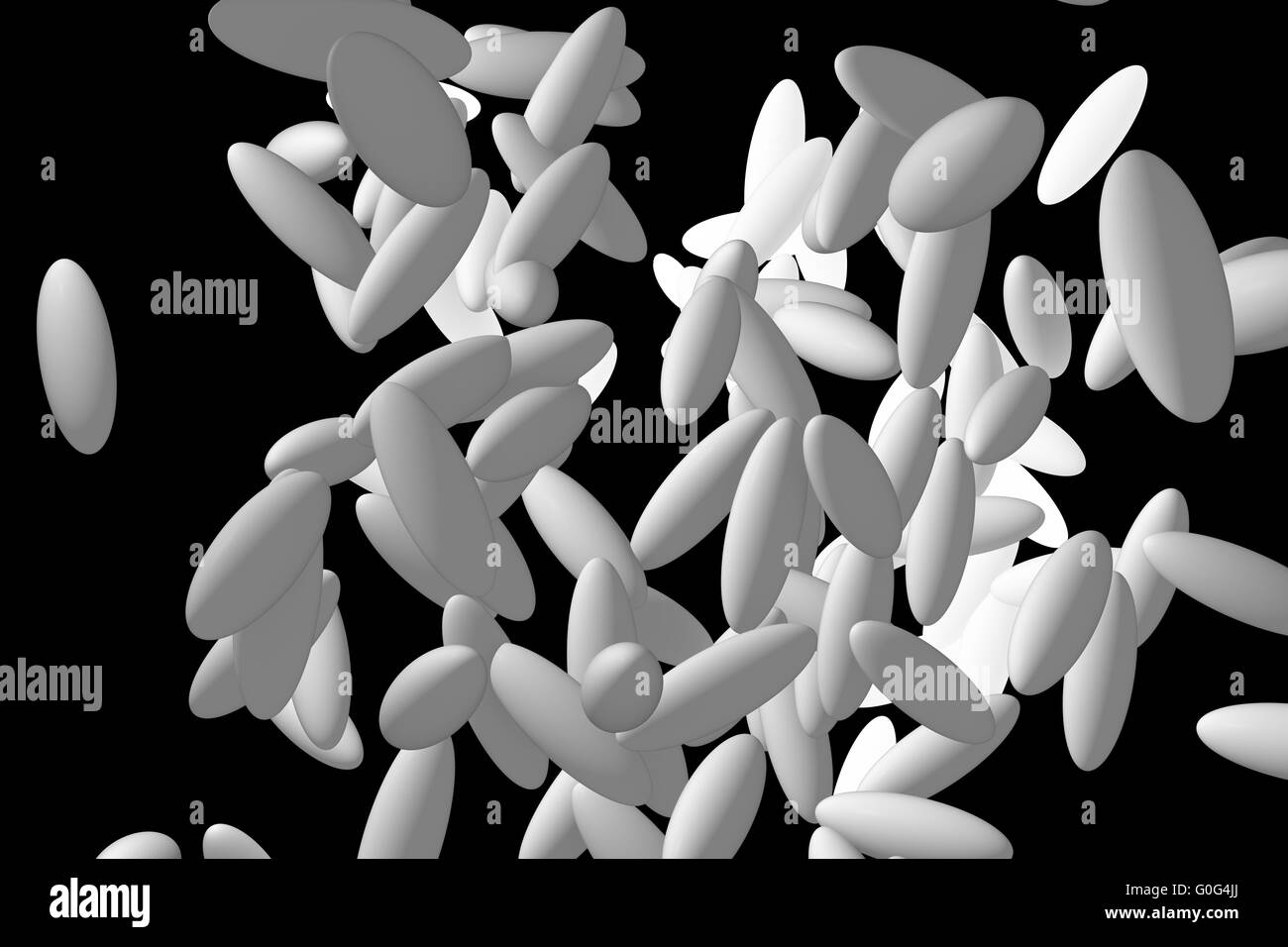 Abstract flying particles Black and White Stock Photos & Images - Alamy
