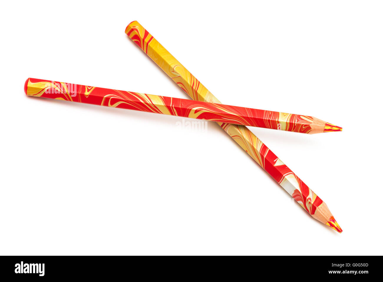 Two colored pencil hi-res stock photography and images - Alamy
