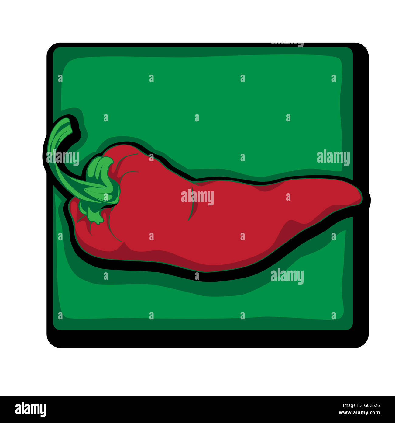 red pepper clip art Stock Photo - Alamy