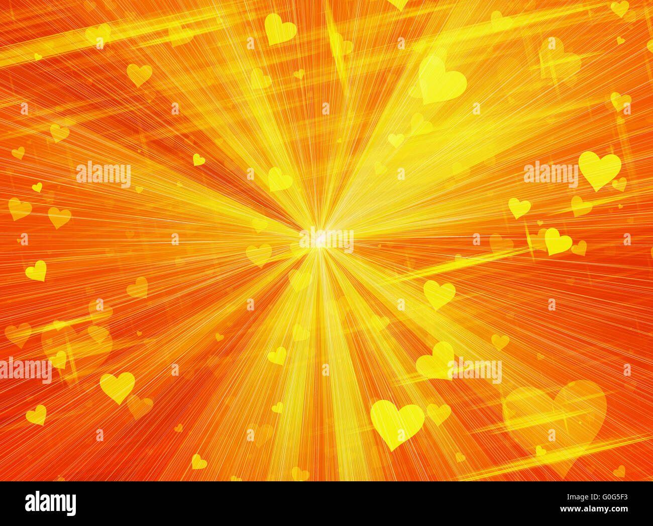 dreamy sparkling light hearts on sun rays backgrounds Stock Photo - Alamy