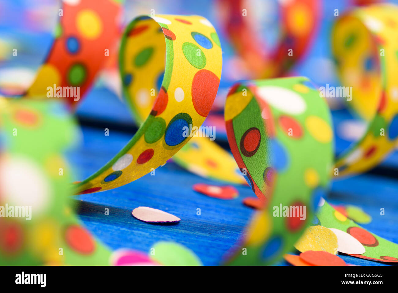 colorful paper streamer at carnival Stock Photo - Alamy