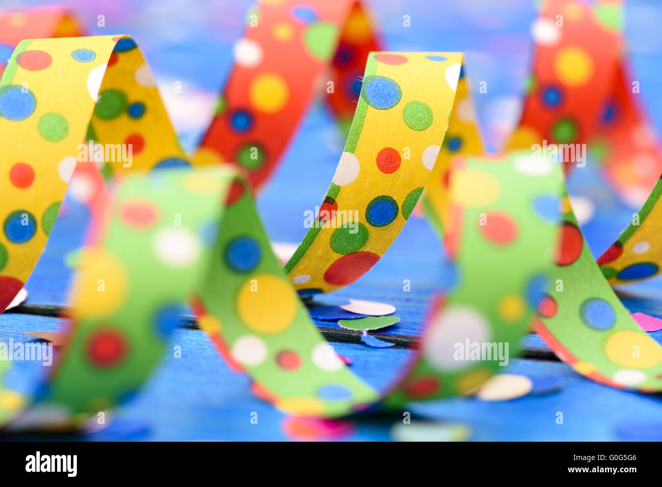 colorful paper streamer at carnival Stock Photo - Alamy