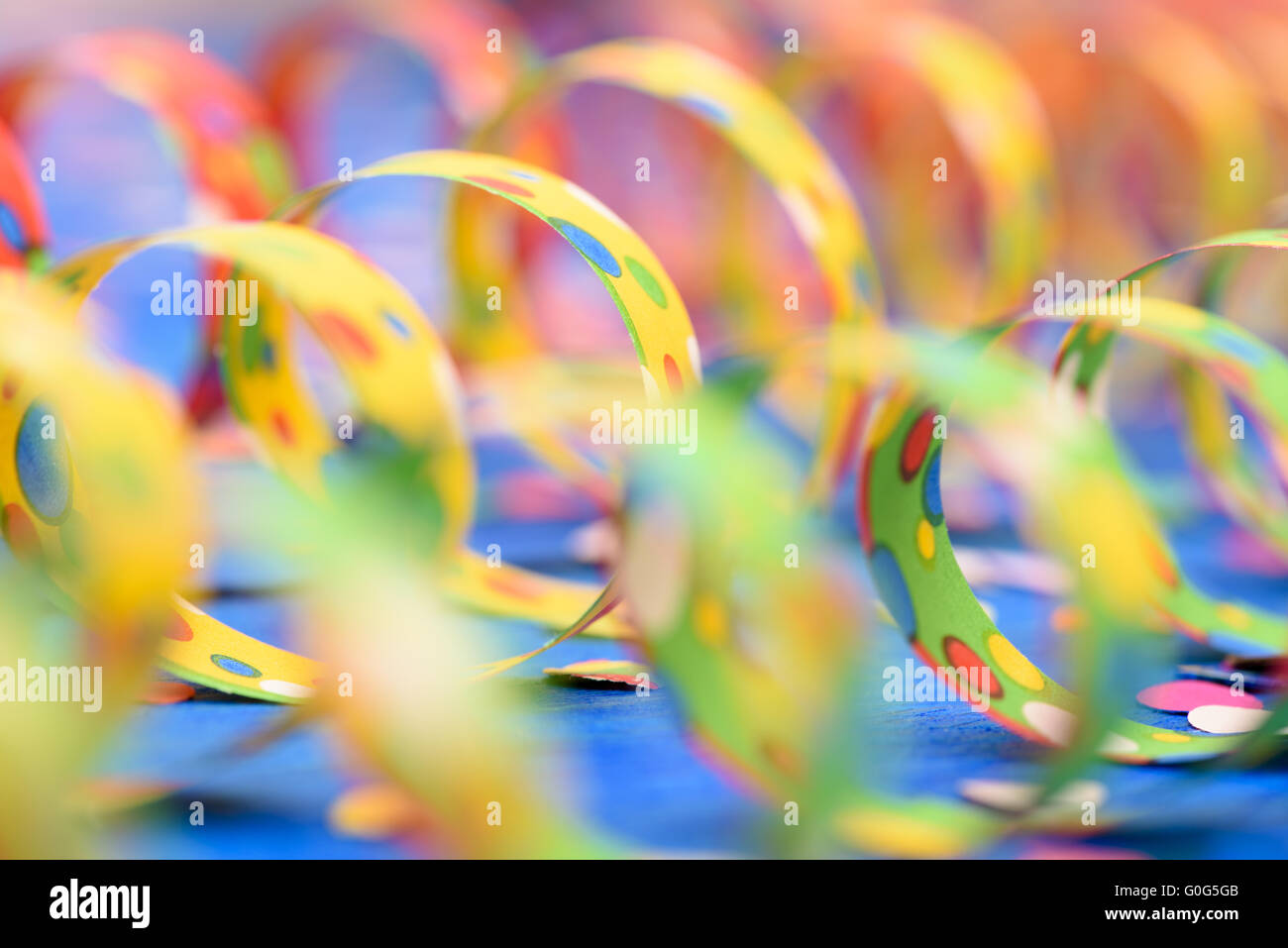 colorful paper streamer at carnival Stock Photo - Alamy