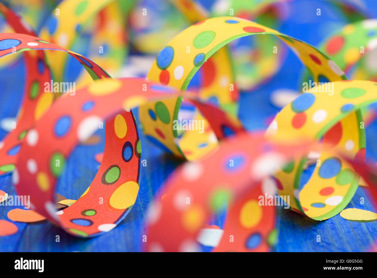 colorful paper streamer at carnival Stock Photo - Alamy