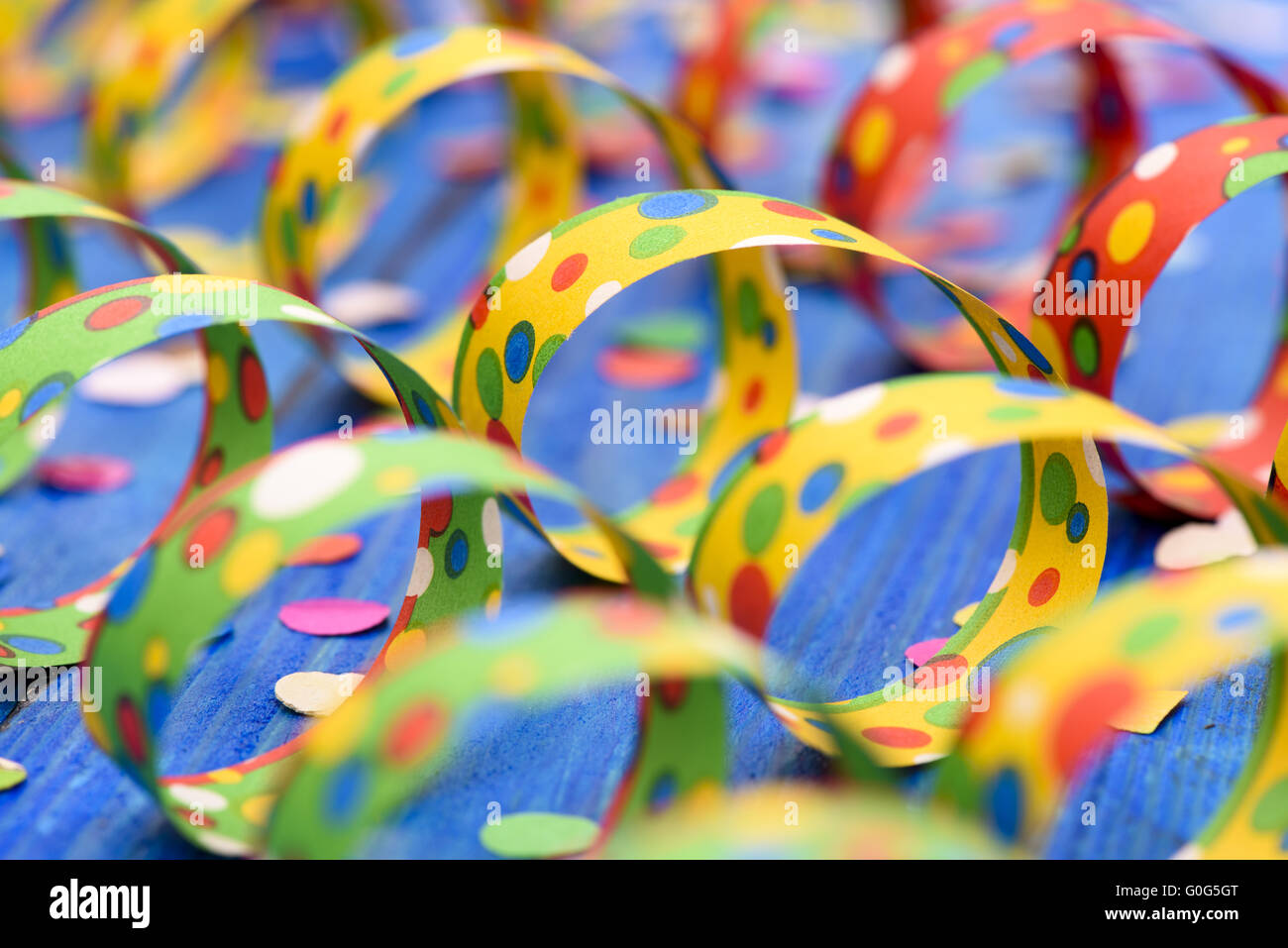 colorful paper streamer at carnival Stock Photo - Alamy