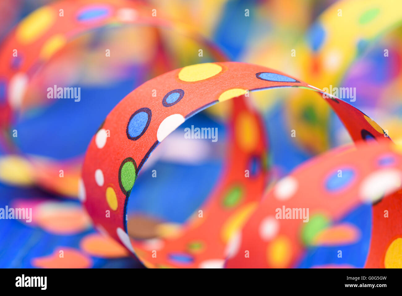 colorful paper streamer at carnival Stock Photo - Alamy