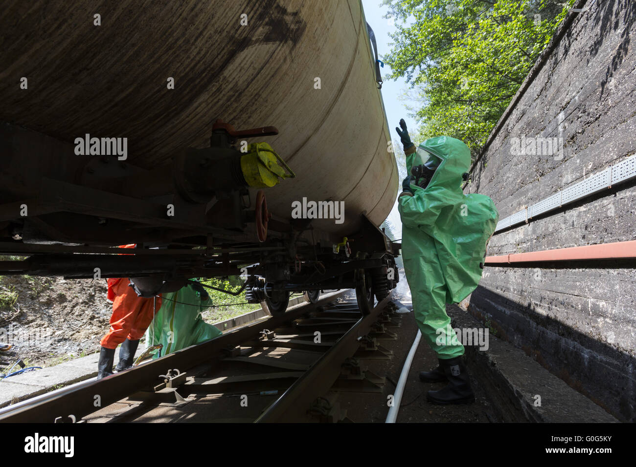 Hazardous chemicals fire department hi-res stock photography and images ...