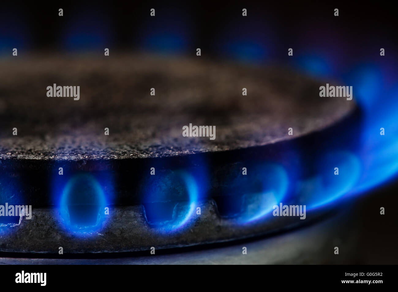 Fiery flame gas burner hi-res stock photography and images - Alamy