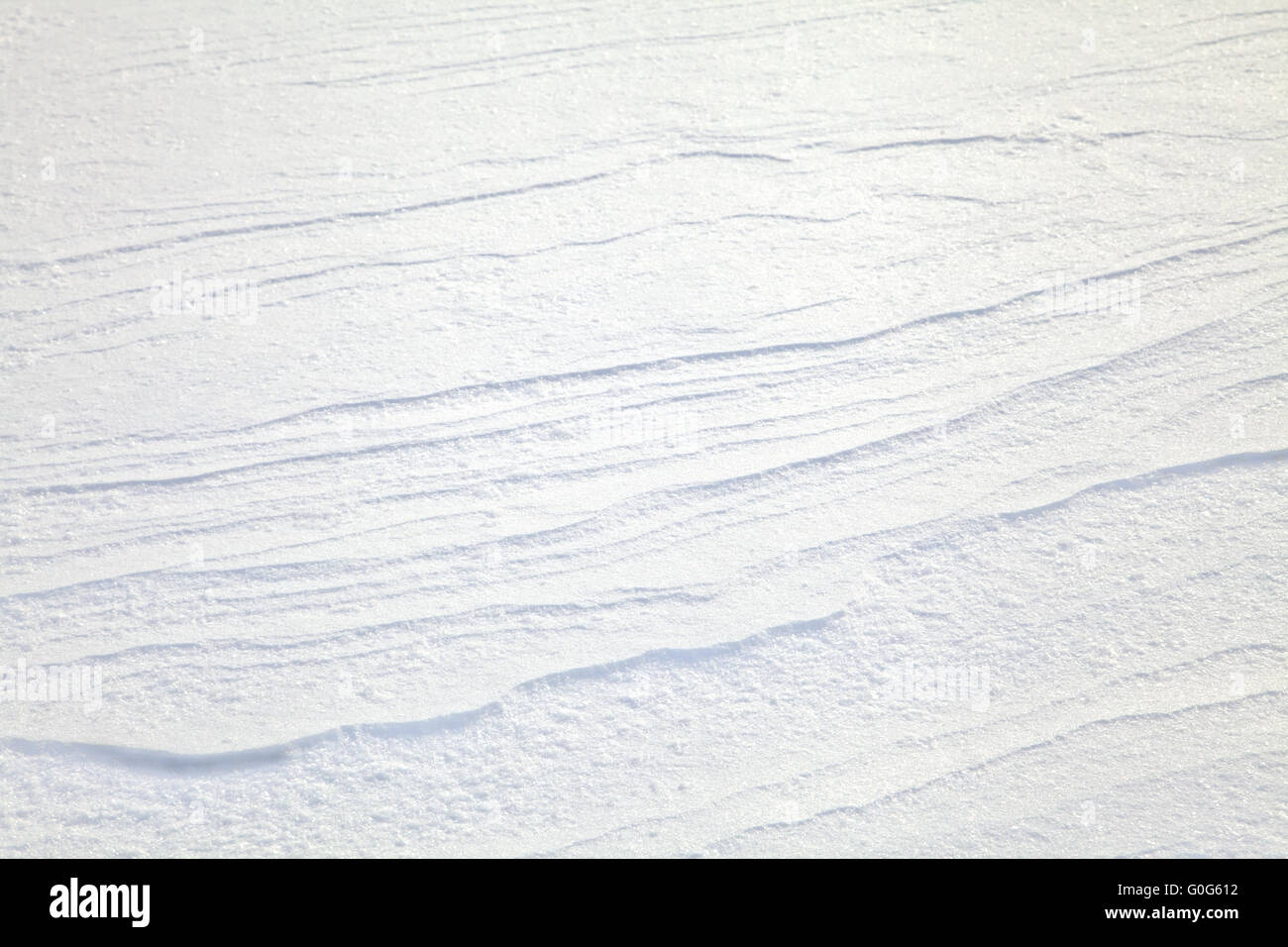 Surface of snow crust on a windy day Stock Photo - Alamy