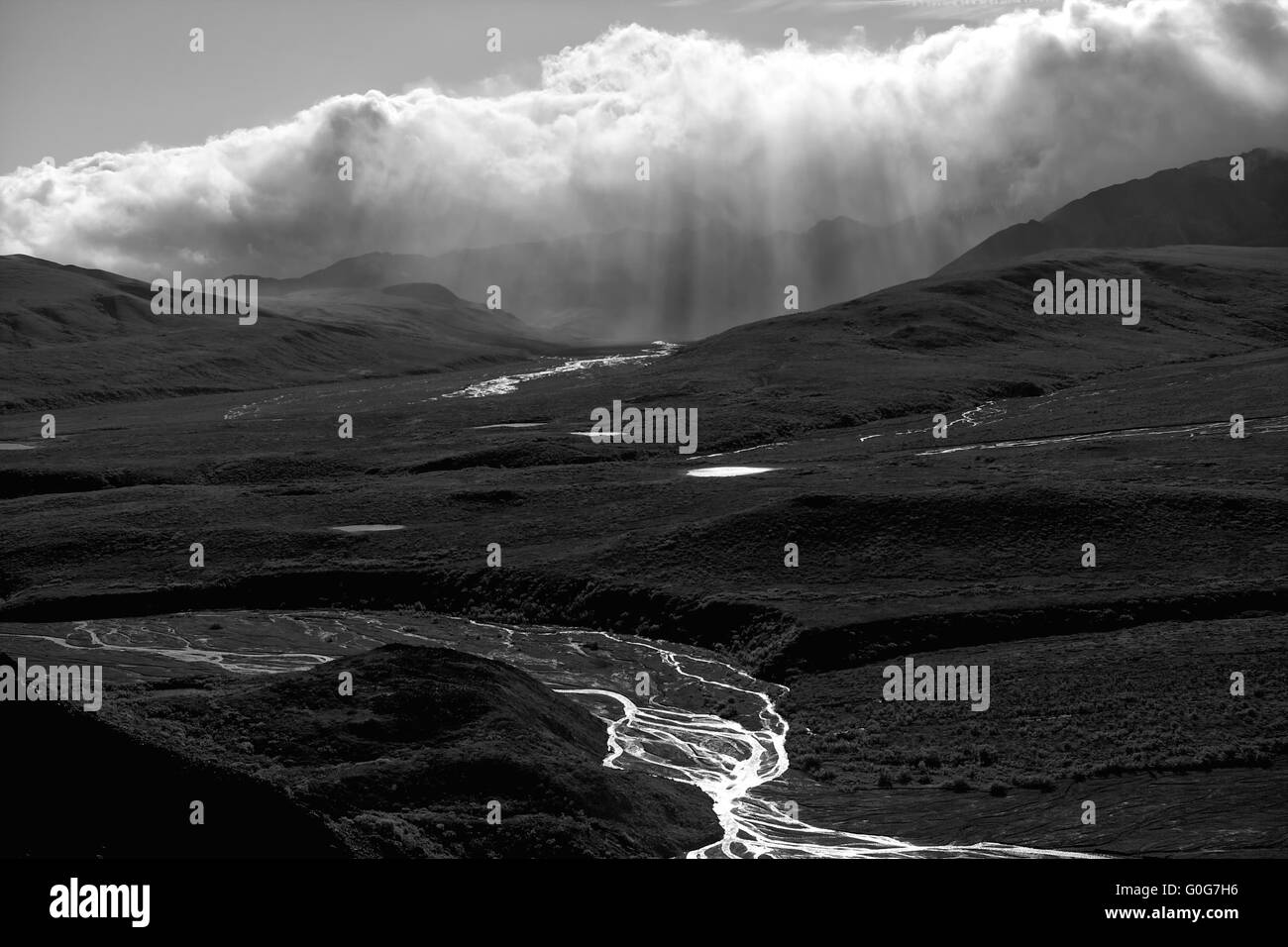 rainy day in a alaska Stock Photo - Alamy