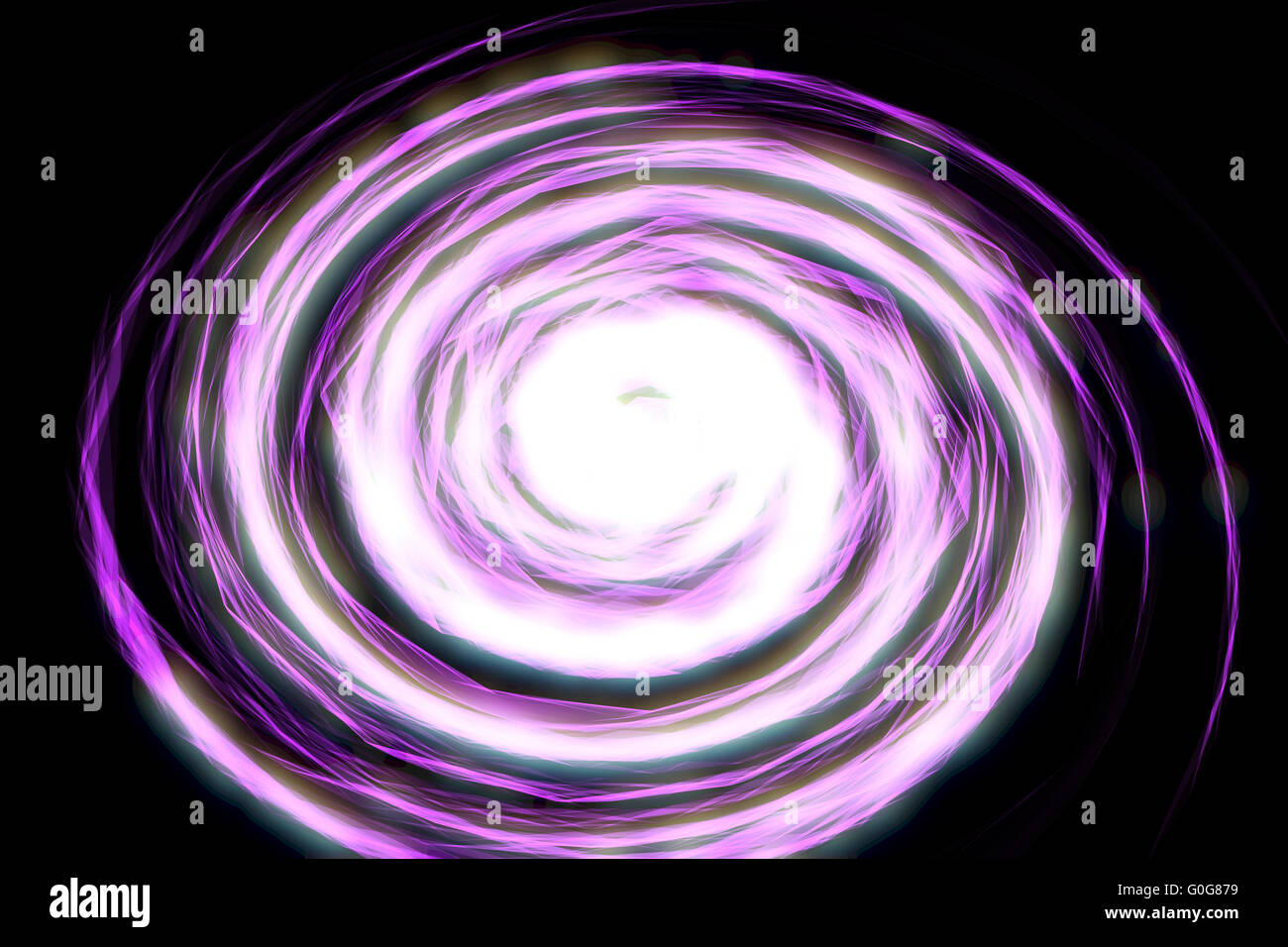 abstract spiral object with glow Stock Photo - Alamy