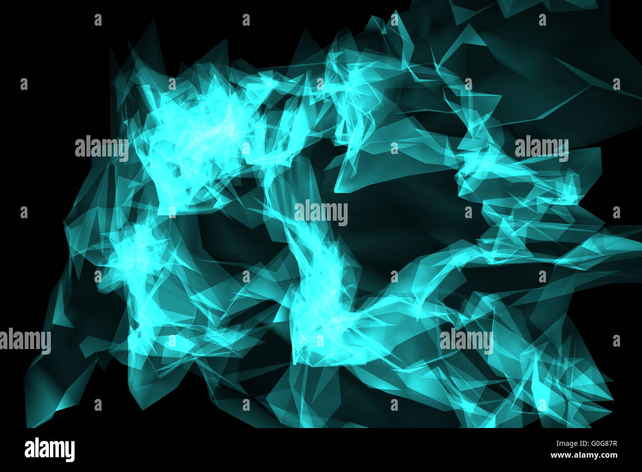 Abstract blue object Stock Photo - Alamy