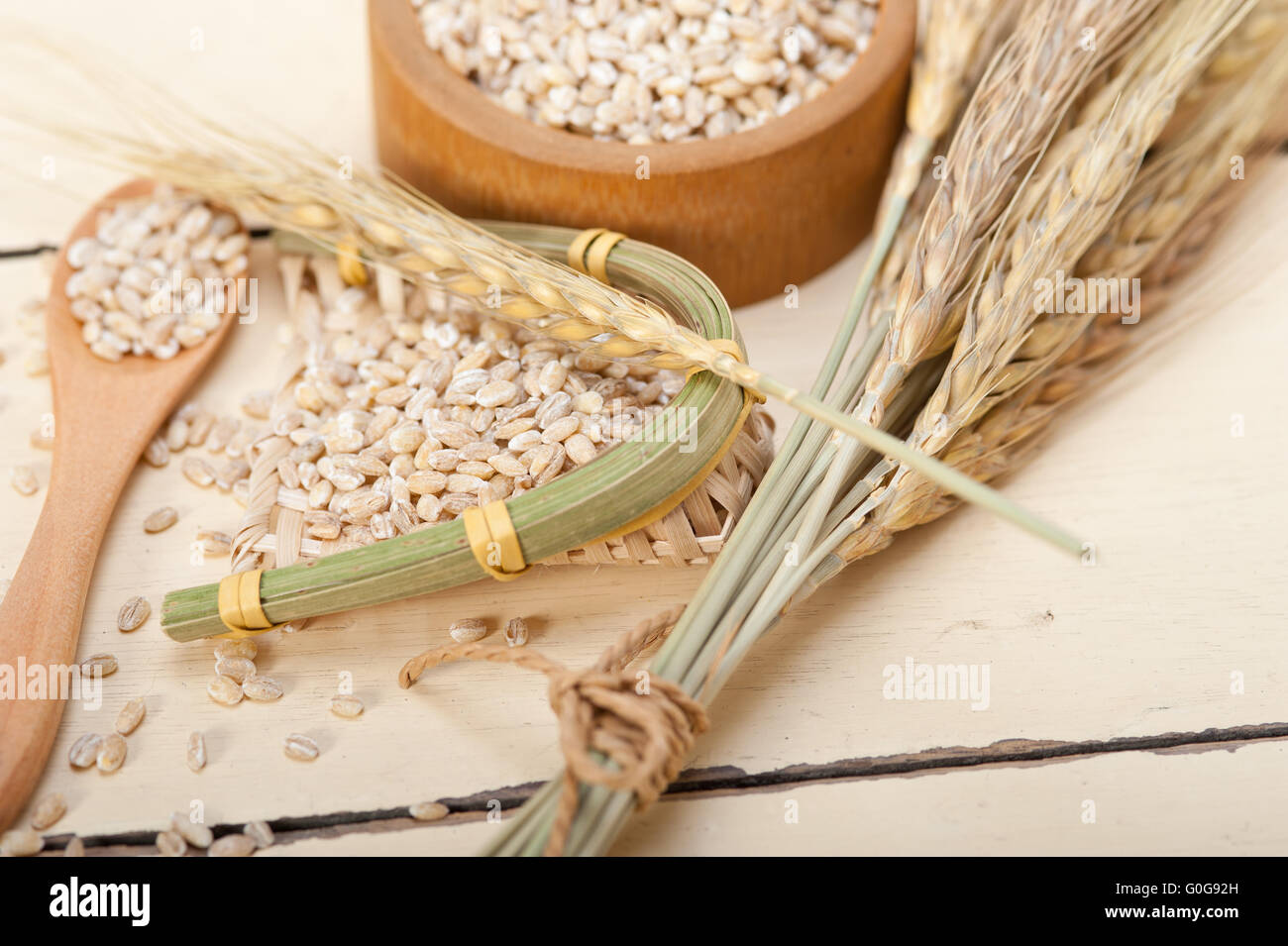 organic barley grains Stock Photo - Alamy