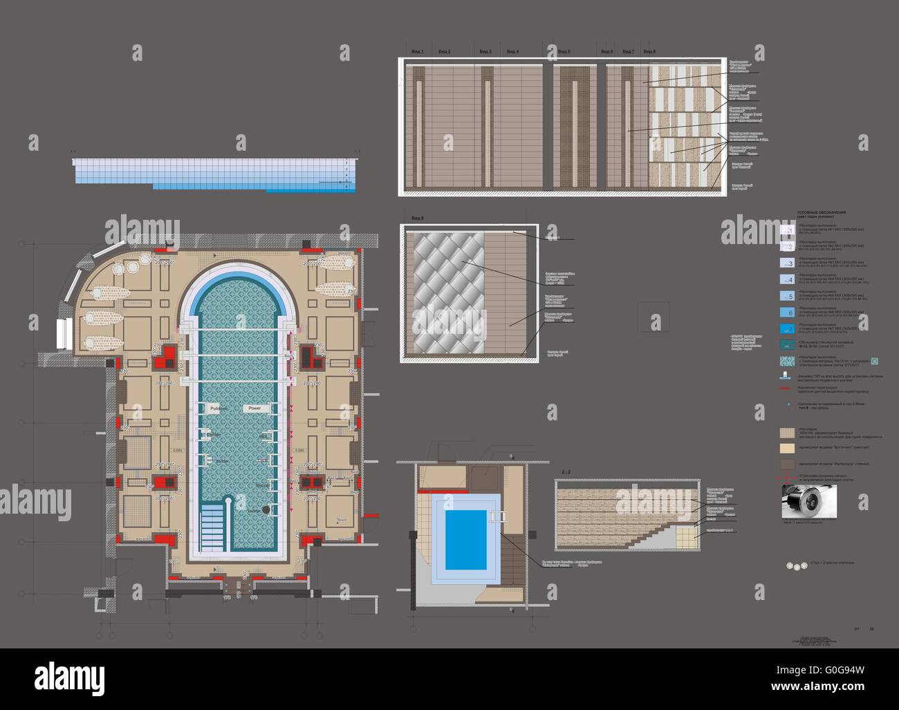 Plan Drawing Public Building Stock Photo - Alamy