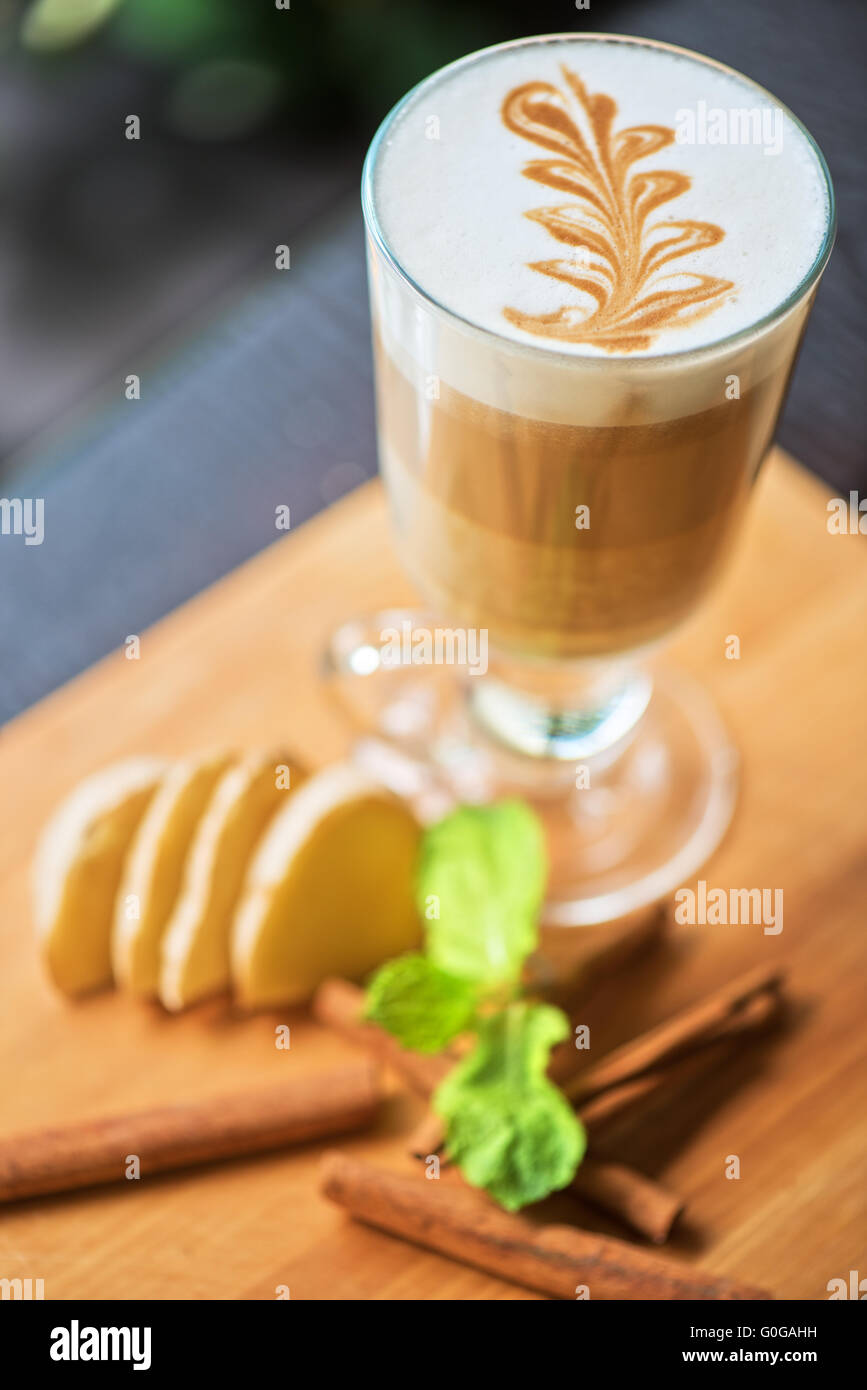 coffee with ginger Stock Photo - Alamy
