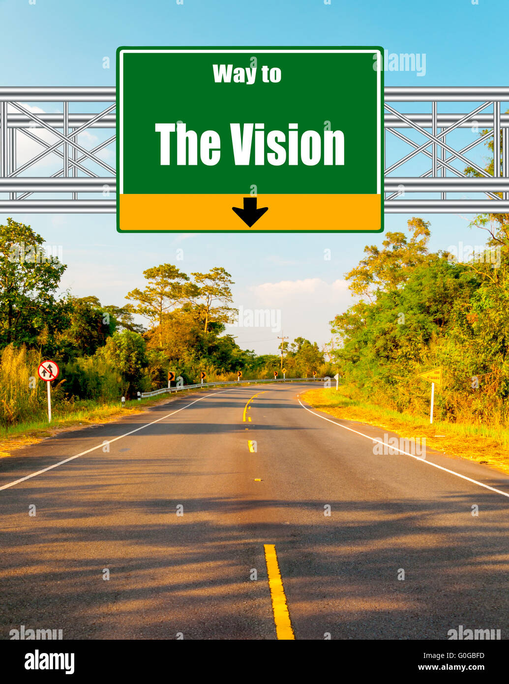 Way road sign isolated on hi-res stock photography and images - Alamy