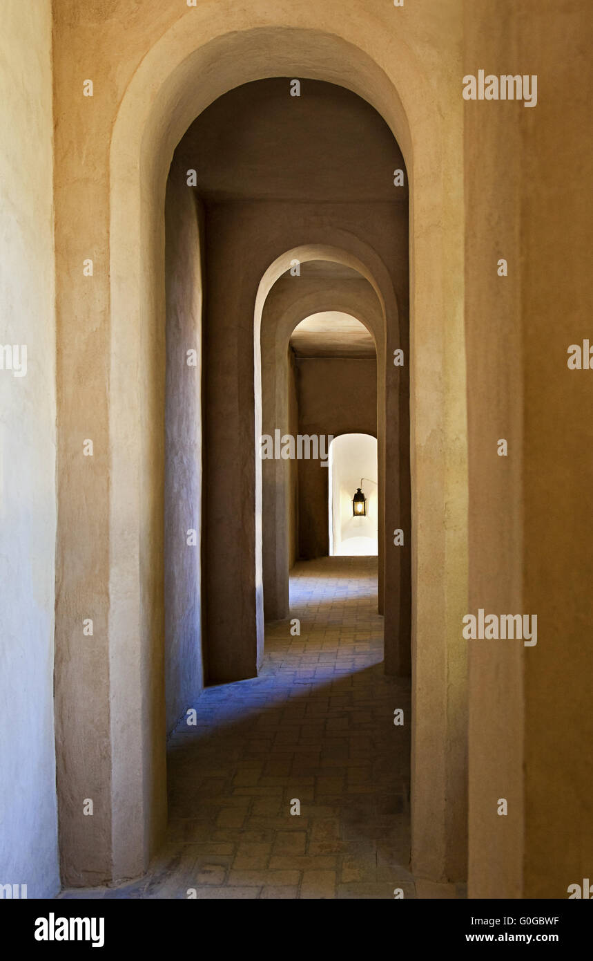 Archway in a medieval castle in Spain Stock Photo - Alamy