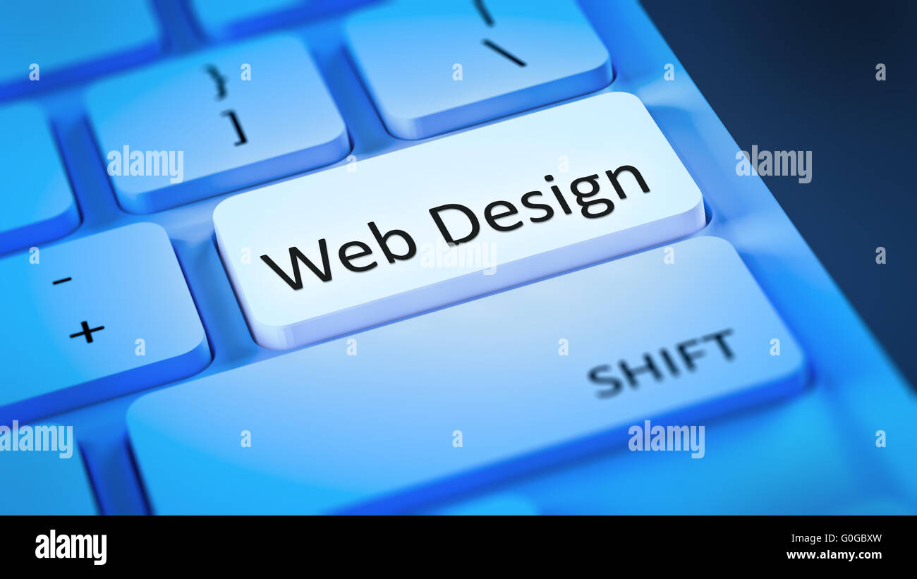 computer keyboard web design Stock Photo - Alamy