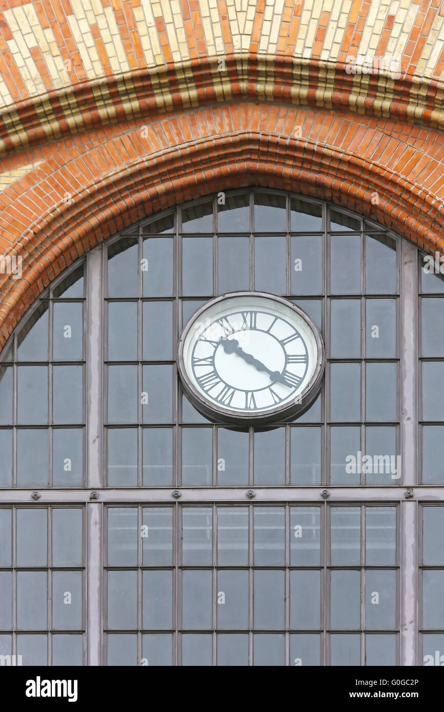 Market Hall Clock Stock Photo - Alamy